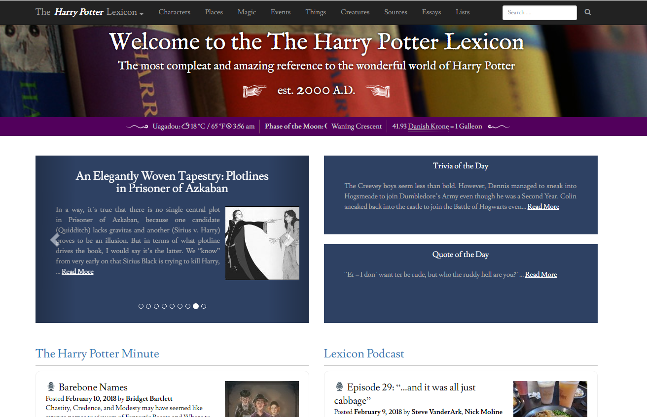 lexicon-home-3 – Harry Potter Lexicon